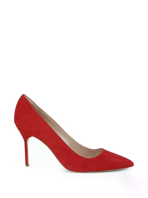 Manolo Blahnik Bb Pointed-toe Suede Pumps