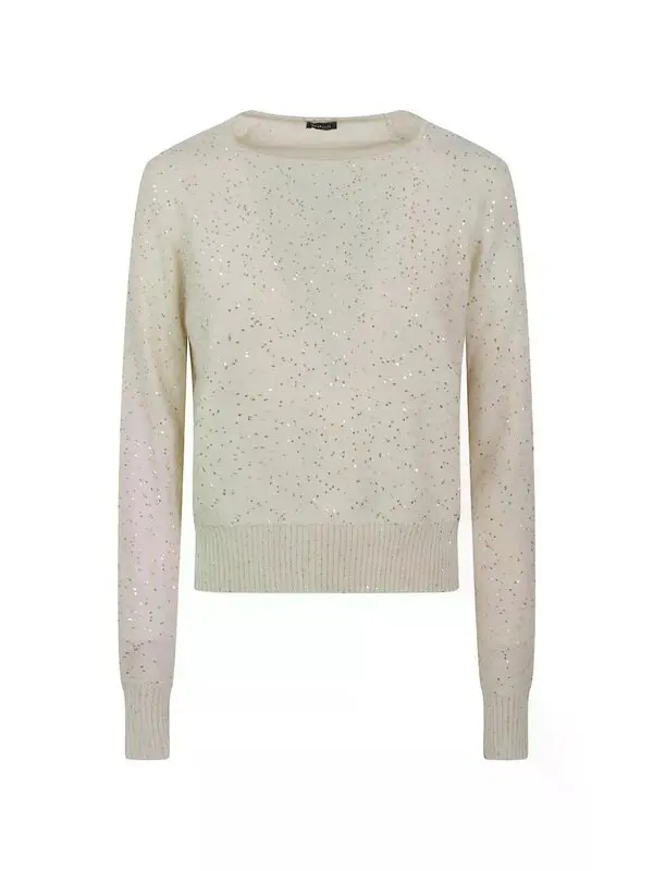 Kiton Sequin-embellished Cashmere Sweater - Neutrals