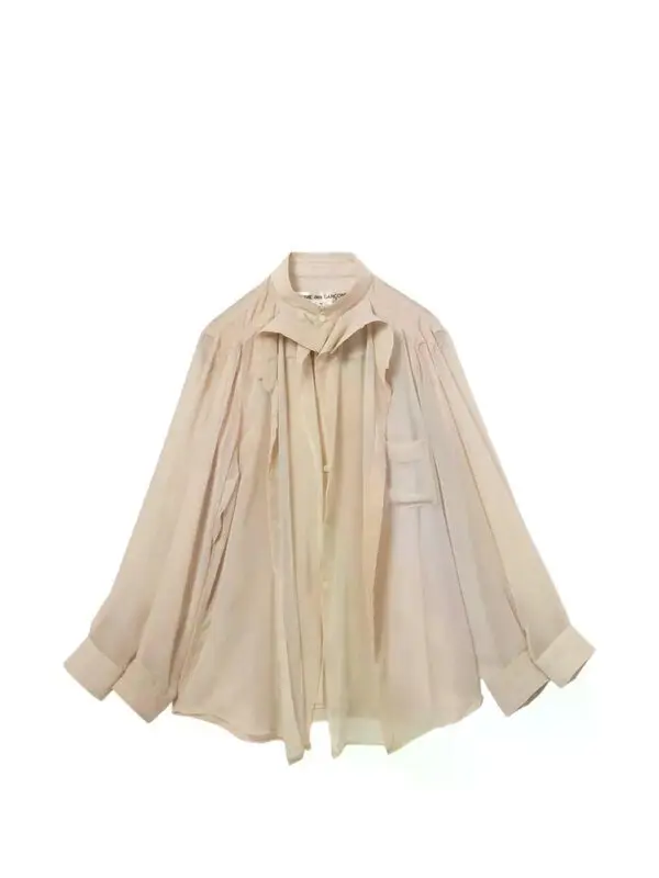 Comme Des Garçons Sheer Panelled Shirt