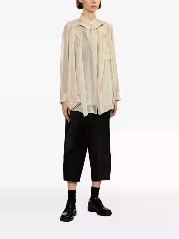 Comme Des Garçons Sheer Panelled Shirt