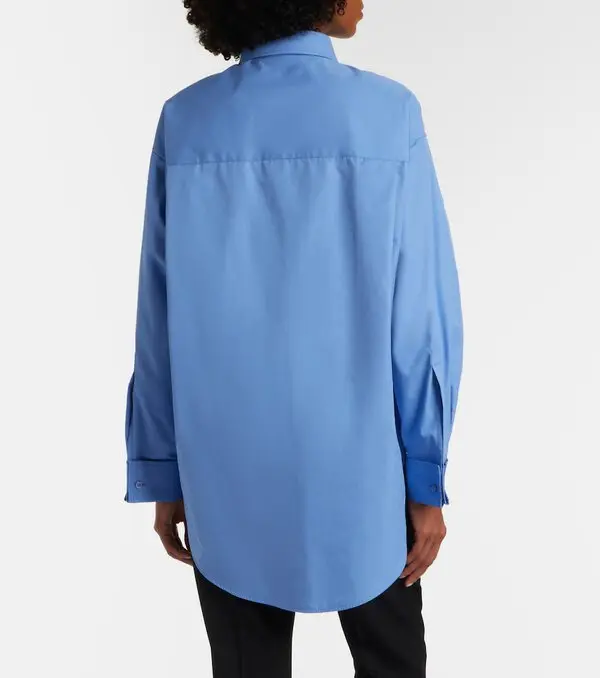 Balenciaga Asymmetric Cotton Poplin Shirt