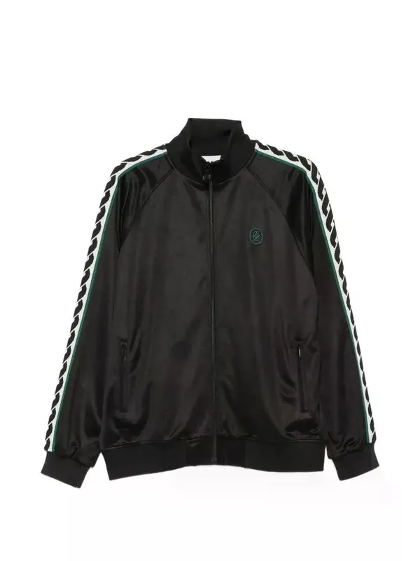 Drole De Monsieur Logo Patch High Neck Zip-up Jacket