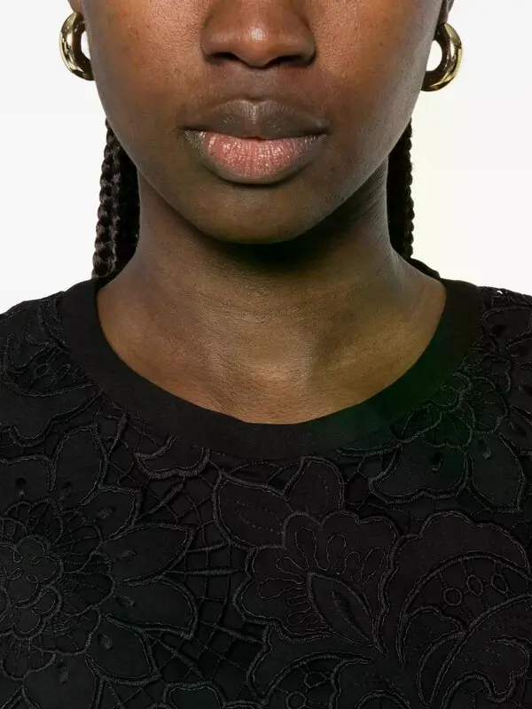 Max Mara Sleeveless Floral Lace Blouse