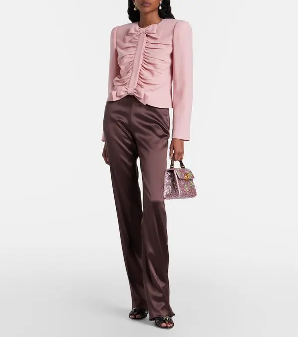 Valentino Garavani Vsling Mini Sequined Top-handle Bag - Pink
