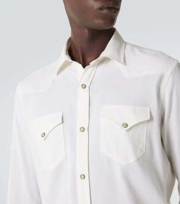Canali Cotton And Cashmere Shirt