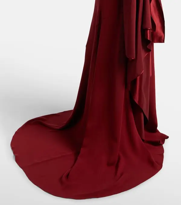 Alex Perry Draped Silk Corset Gown
