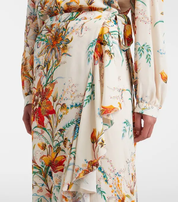 Etro Floral Wrap Skirt