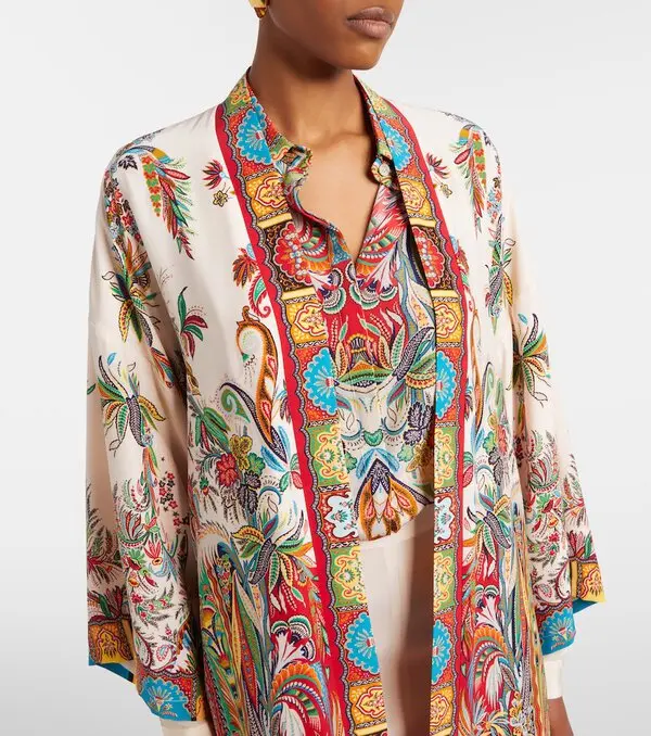 Etro Paisley Silk Kaftan