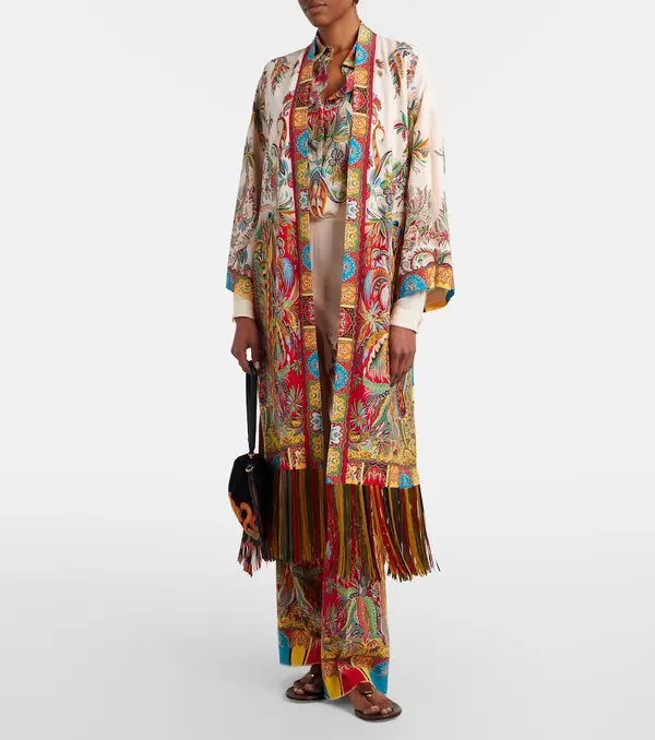 Etro Paisley Silk Kaftan