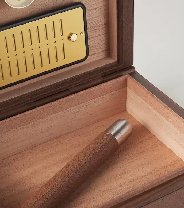 GIOBAGNARA Leather-trimmed Cigar Holder
