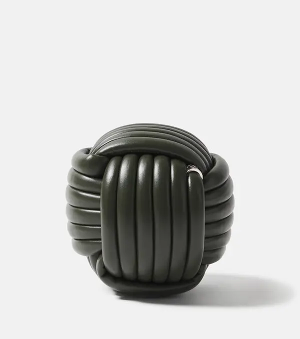 GIOBAGNARA Nodo Leather Doorstop - Green