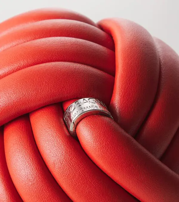 GIOBAGNARA Nodo Leather Paperweight - Orange