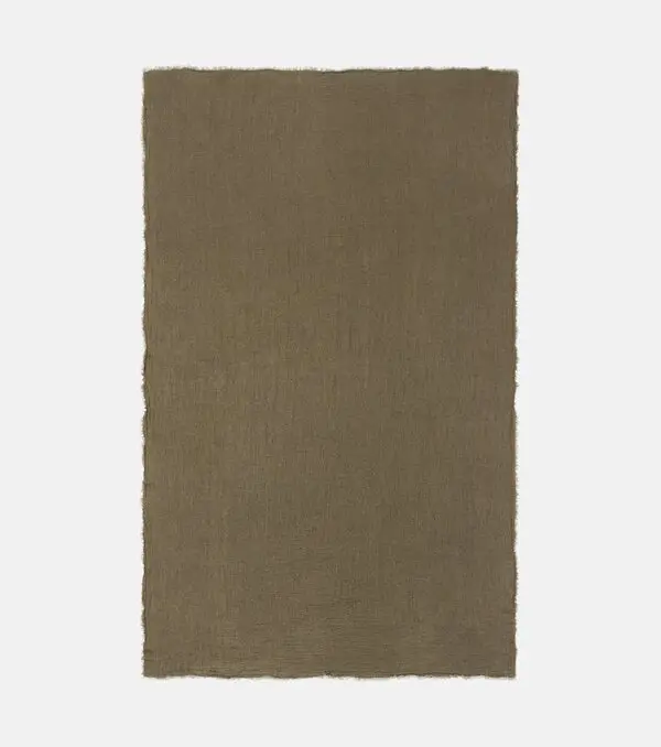 Maison De Vacances Linen Throw - Green