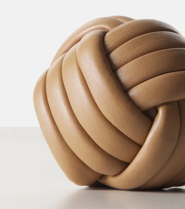 GIOBAGNARA Nodo Leather Paperweight - Beige