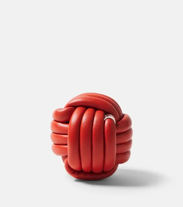 GIOBAGNARA Nodo Leather Paperweight - Orange