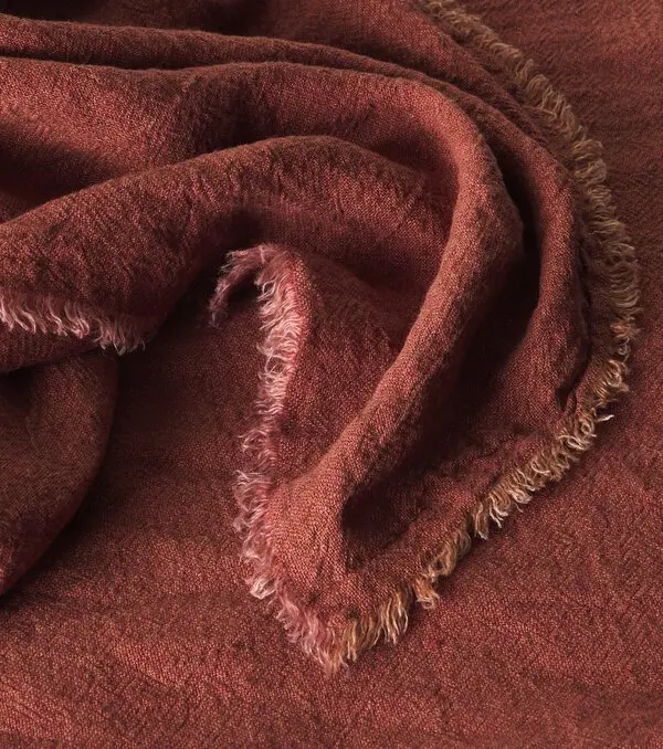 Maison De Vacances Linen Crêpe Throw - Red