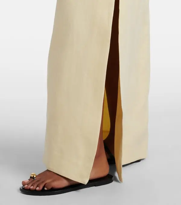 SIR. Halterneck Linen Maxi Dress