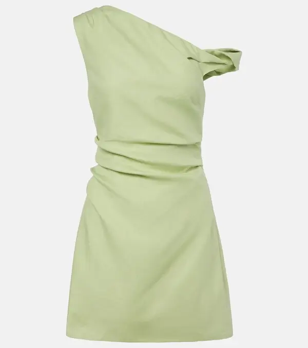 SIR. Asymmetric Linen Minidress
