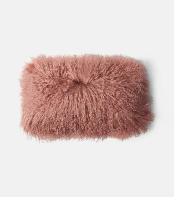 Maison De Vacances Reversible Linen And Shearling Cushion