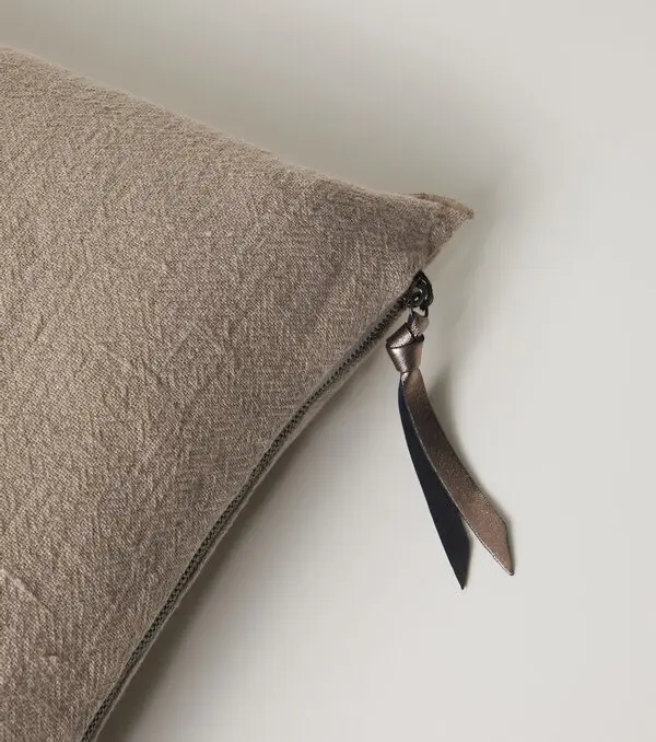 Maison De Vacances Linen Crêpe Cushion - Beige
