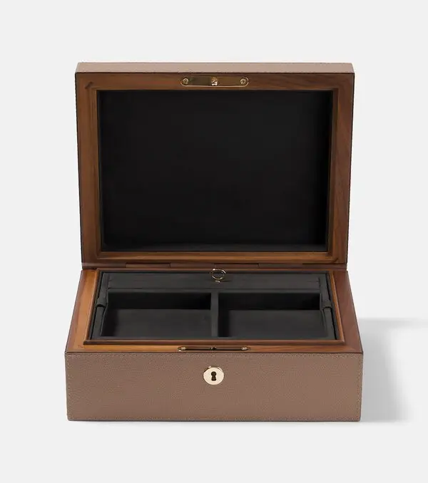 GIOBAGNARA Leather Jewelry Case - Beige