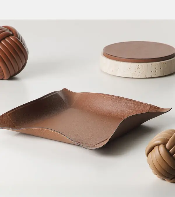 GIOBAGNARA Jack Valet Large Leather Tray