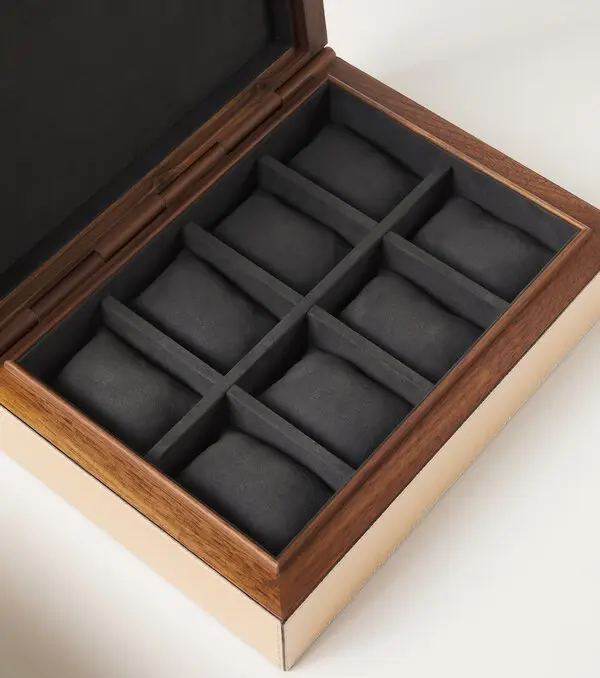 GIOBAGNARA Frank Wood And Leather Watch Box