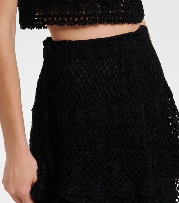 Anna Kosturova Florence Crochet Miniskirt