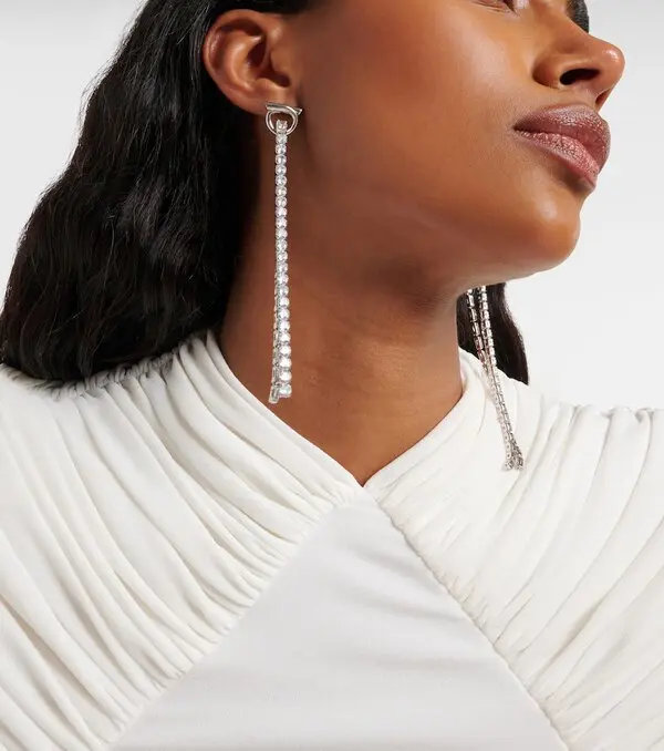 FERRAGAMO Embellished Drop Earrings