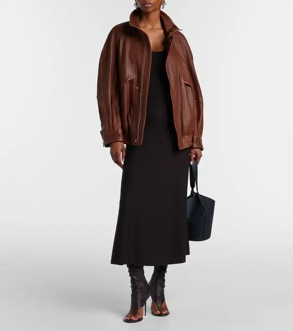 Nour Hammour Ariste Leather Jacket