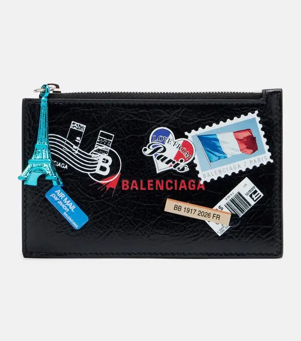 Balenciaga Leather Wallet - Black