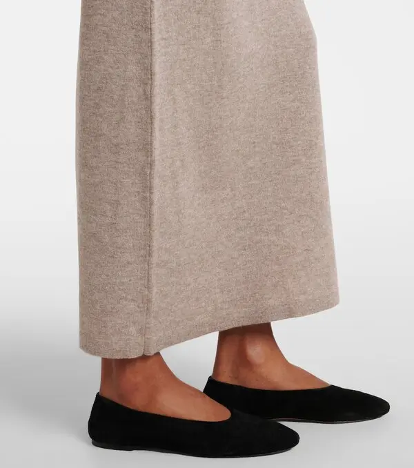 Jardin Des Orangers Gathered Wool And Cashmere Midi Dress
