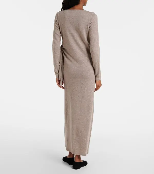 Jardin Des Orangers Gathered Wool And Cashmere Midi Dress