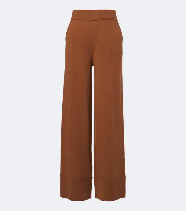 Jardin Des Orangers Wool And Cashmere Pants - Brown