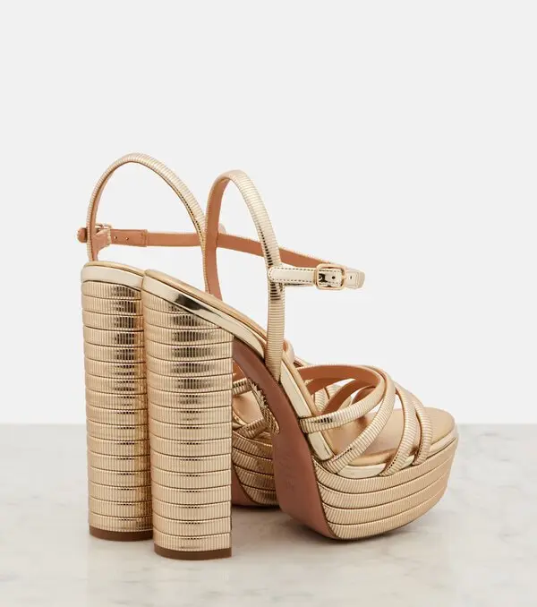 AQUAZZURA Heatwave Sandals - Gold
