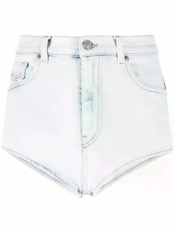 DIESEL® High-rise Denim Mini Shorts