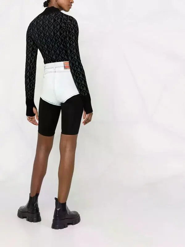 DIESEL® High-rise Denim Mini Shorts