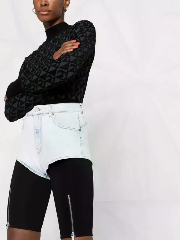 DIESEL® High-rise Denim Mini Shorts