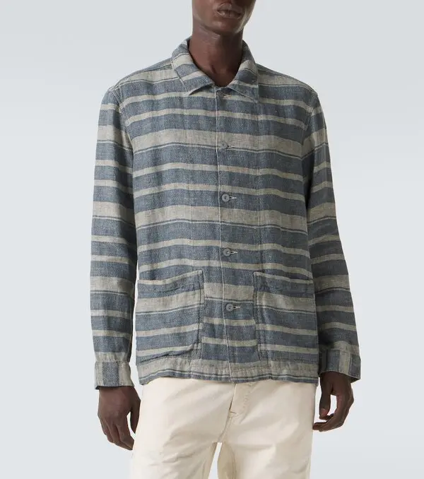 Ralph Lauren Striped Linen Overshirt