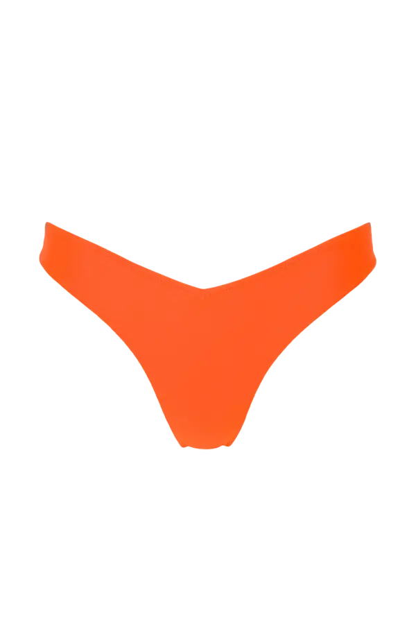 SUNKISSED Le Sporty Bottom Spicy High-waisted Bikini Bottom - Orange