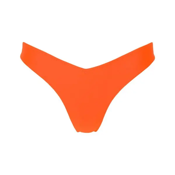 SUNKISSED Le Sporty Bottom Spicy High-waisted Bikini Bottom - Orange