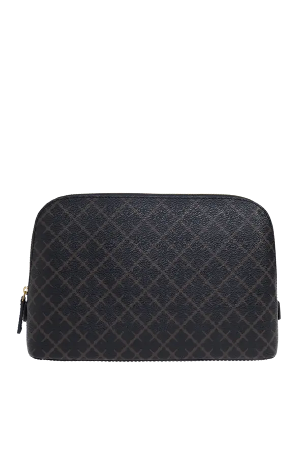 BY MALENE BIRGER Bae Medium" Cosmetic Bag With Monogram Pattern - Black