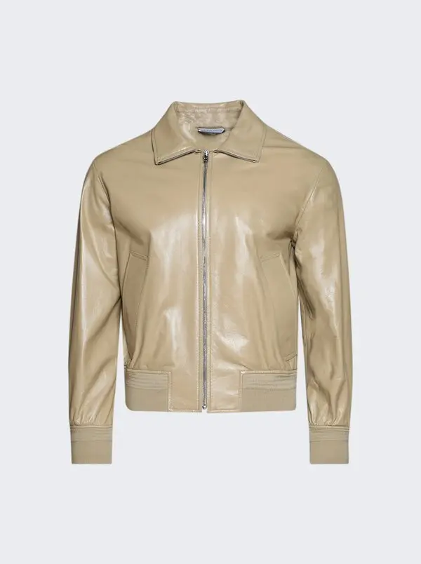 Bottega Veneta Leather Bomber Jacket