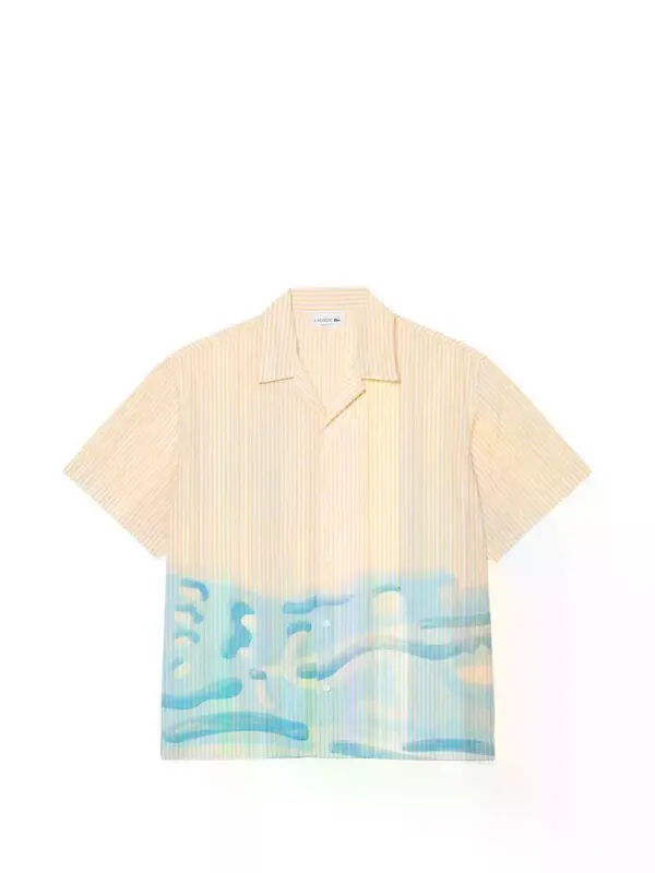 Lacoste Striped Graphic-print Shirt