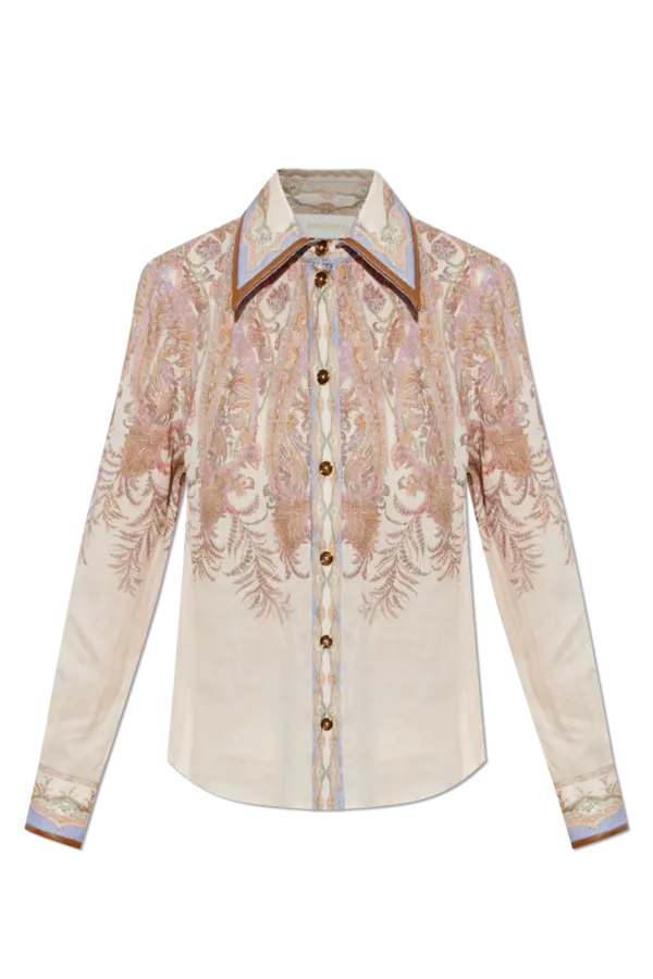 Zimmermann Paisley Print Ramie Shirt