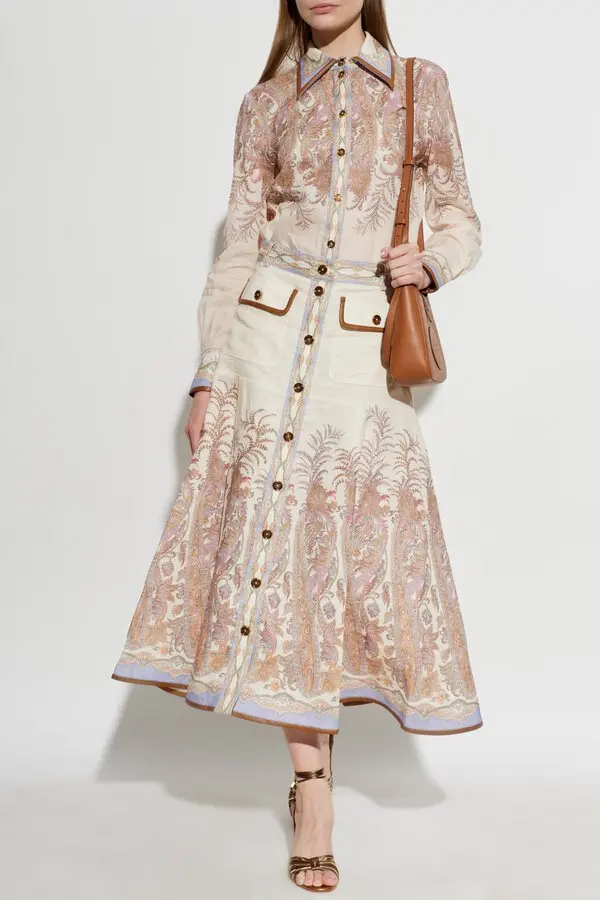 Zimmermann Paisley Print Ramie Shirt