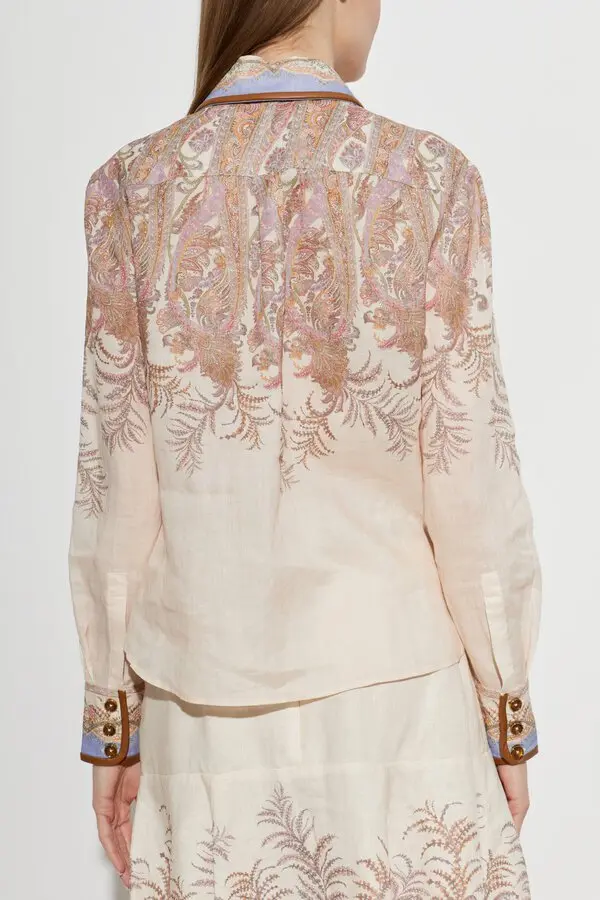 Zimmermann Paisley Print Ramie Shirt