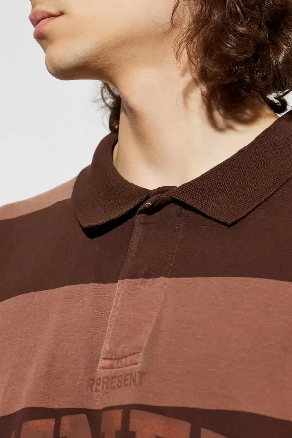 REPRESENT Long Sleeve Polo