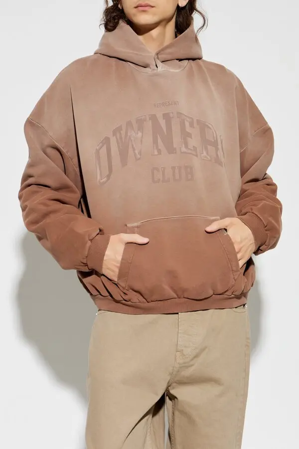 REPRESENT Owners Club" Ombre Cotton Hoodie