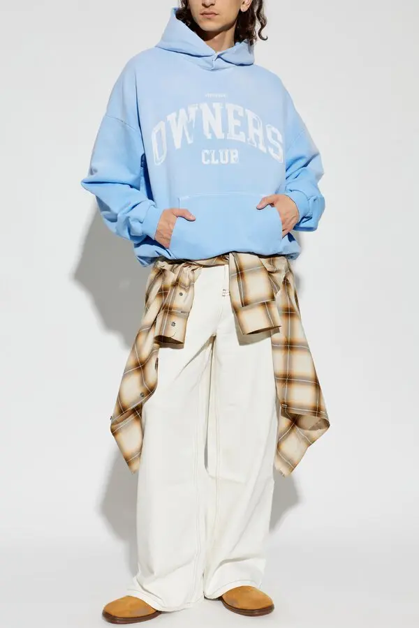 REPRESENT Owners Club" Printed Cotton Hoodie